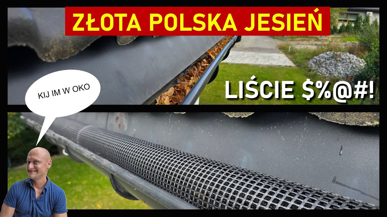 Zabezpieczenie Rynny przed liśćmi - YouTube