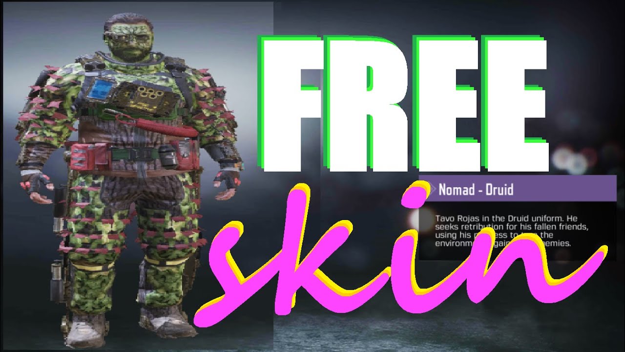 FREE DRUID - NOMAD SKIN ♥♥♥ Thank You #CODM - YouTube
