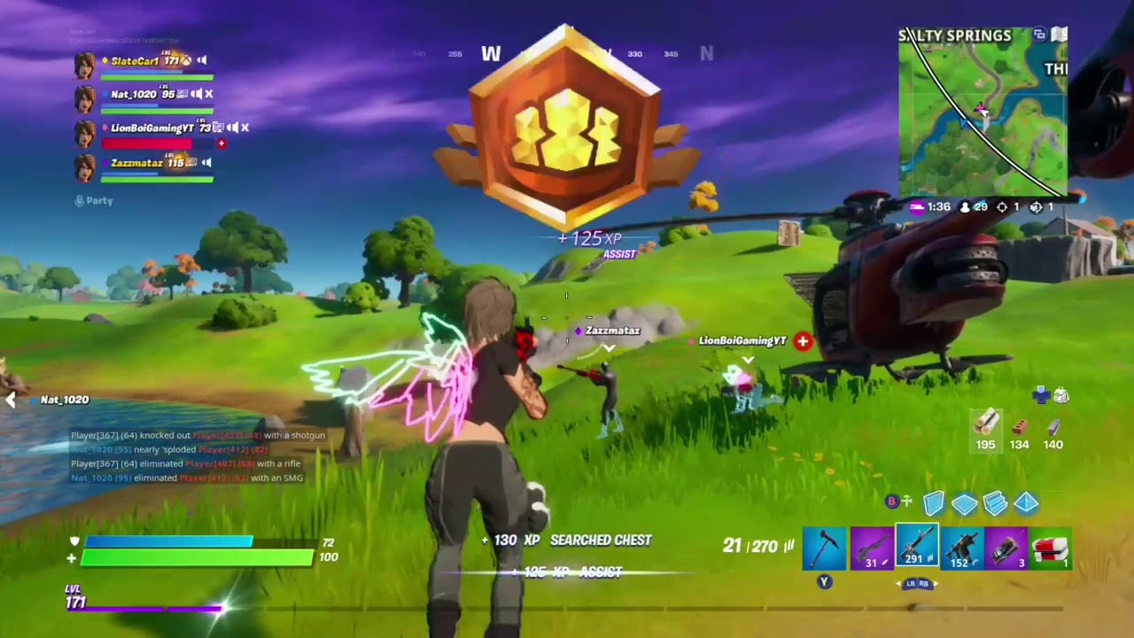 fortnite Squads 4/ TNTina Squad/ Victory Royale - YouTube