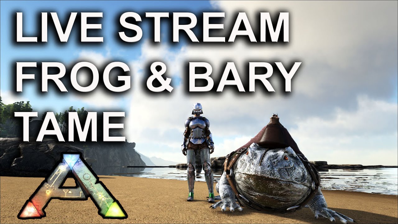 Ark Stream! Baryonix and Frog Taming - YouTube