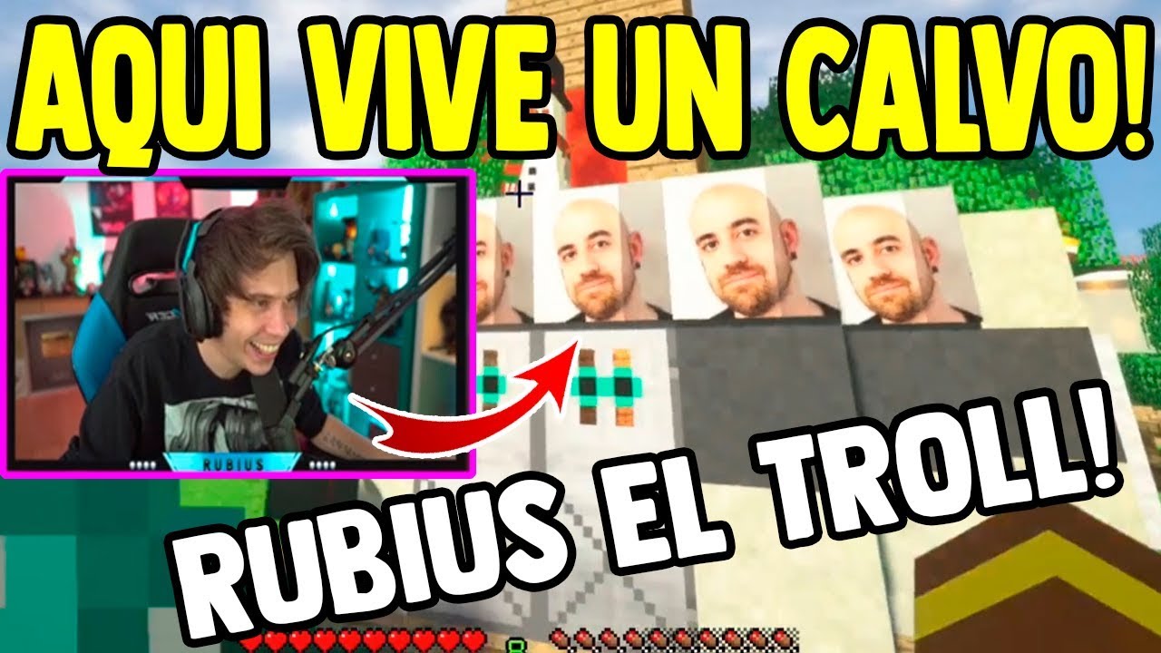 RUBIUS SE VENGA DE AURONPLAY "AQUÍ VIVE UN CALVO"🤣🤣 - KARMALAND - YouTube