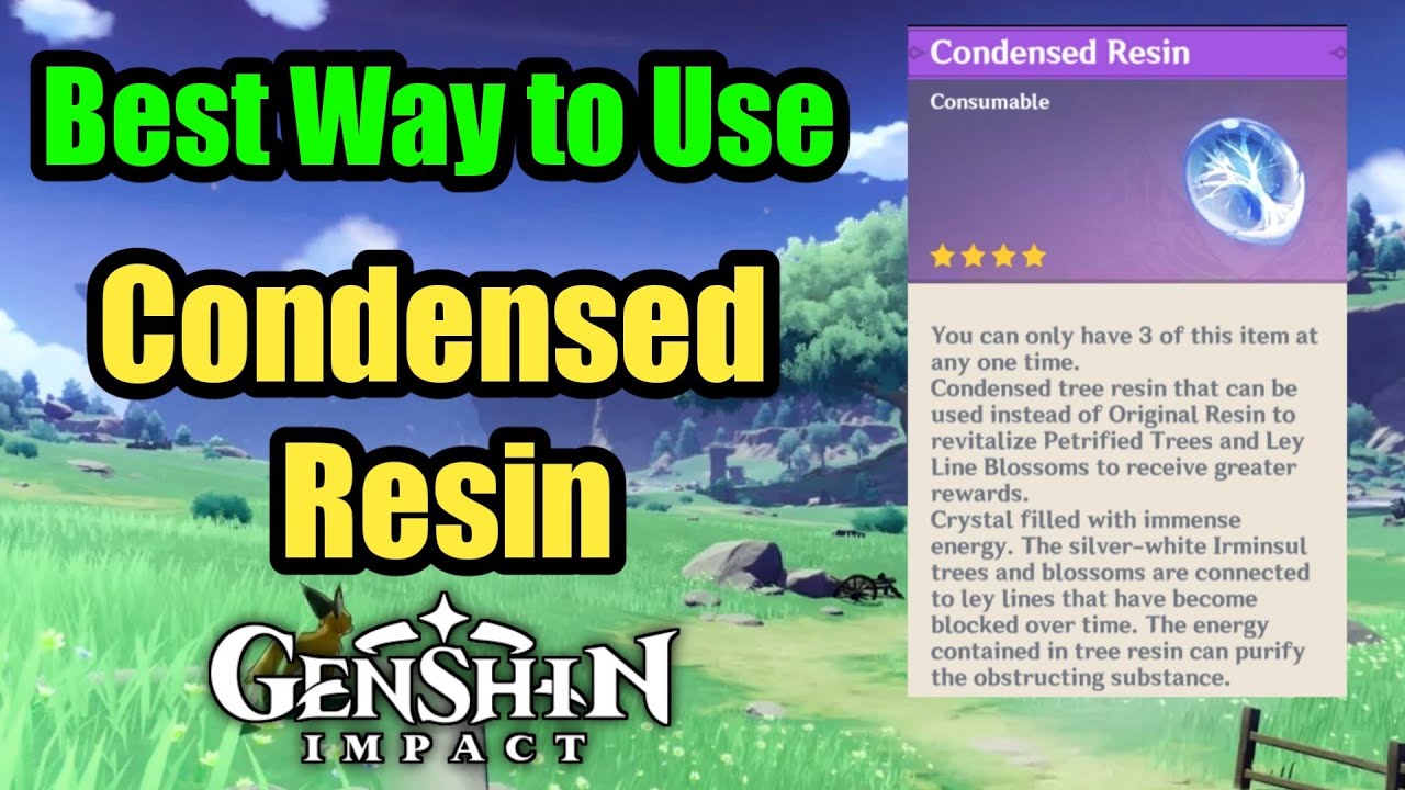 Condensed Resin - Best way to use - Genshin Impact Guide - YouTube