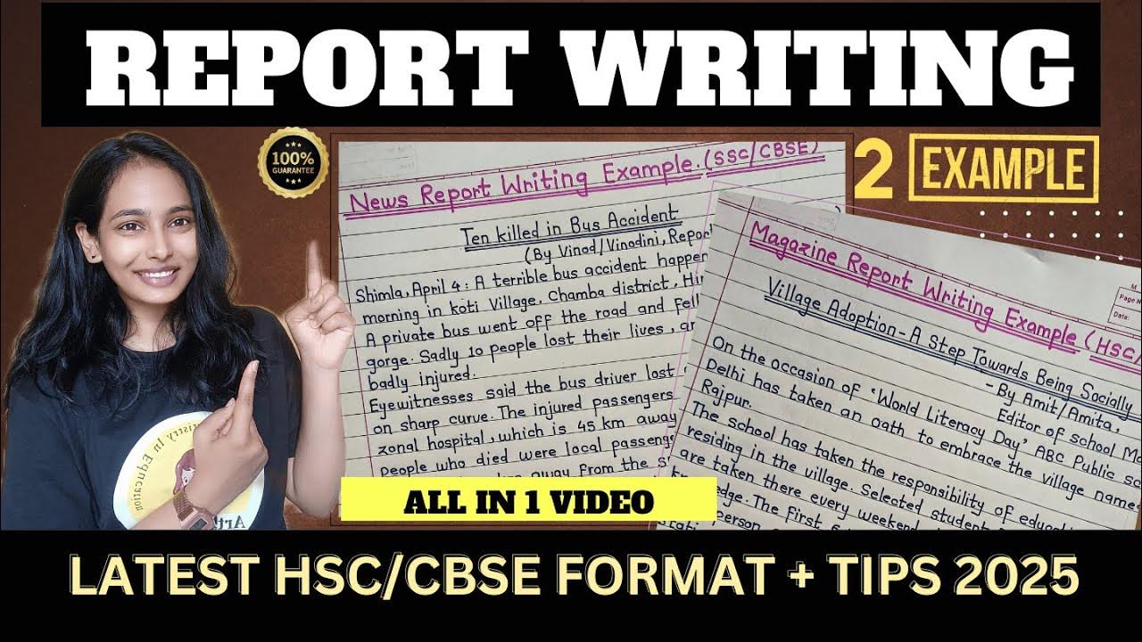 News Report Writing | Report Writing Format | Report Writing Class 12 ...