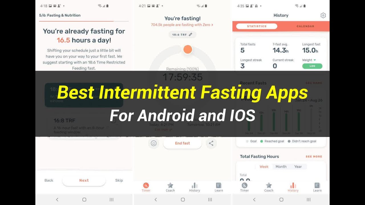 5 Best Intermittent Fasting Apps | For Android and IOS - YouTube