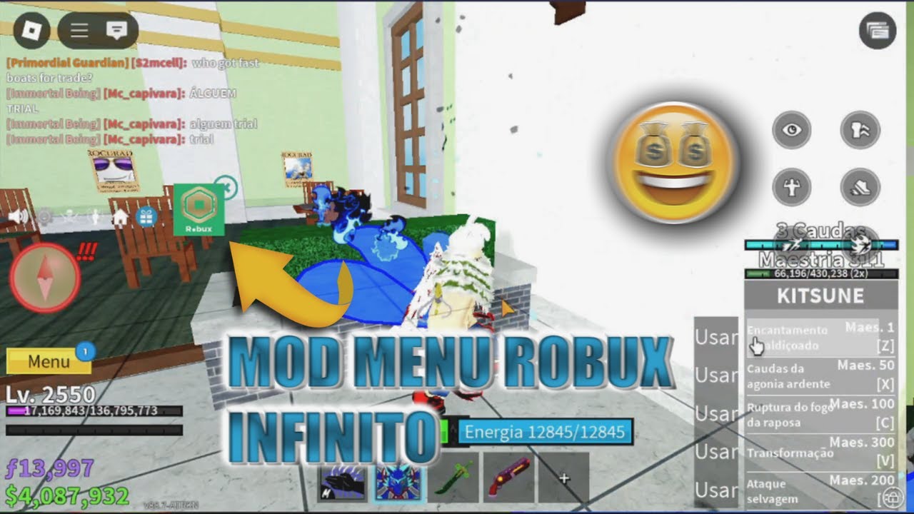 ROBLOX MOD MENU 2025!! O MELHOR MOD APK COM ROBUX INFINITO ATUALIZADO ...
