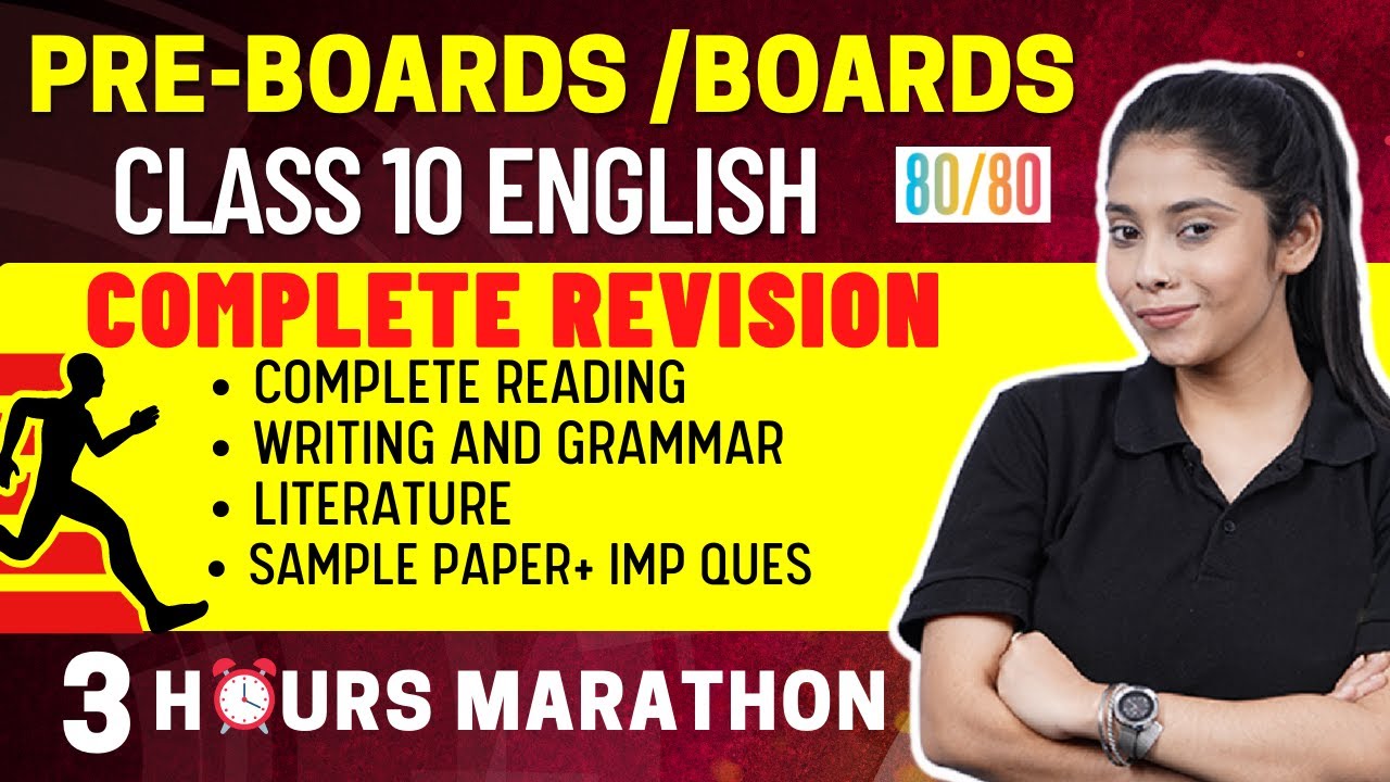 Class 10 English Marathon | Complete English Revision | Pre Board ...