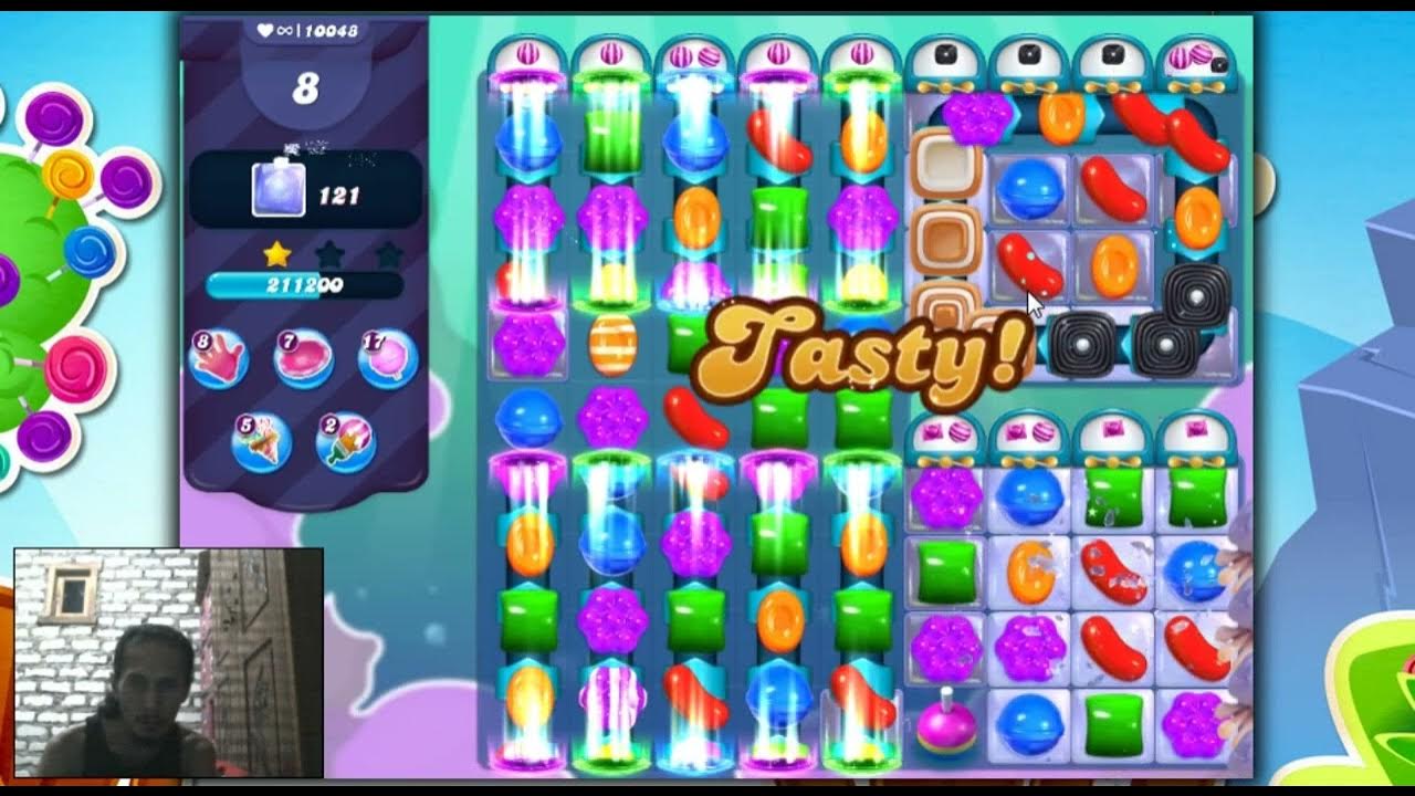 Candy Crush Saga Level 10048 - 2 Stars, 25 Moves Completed - YouTube