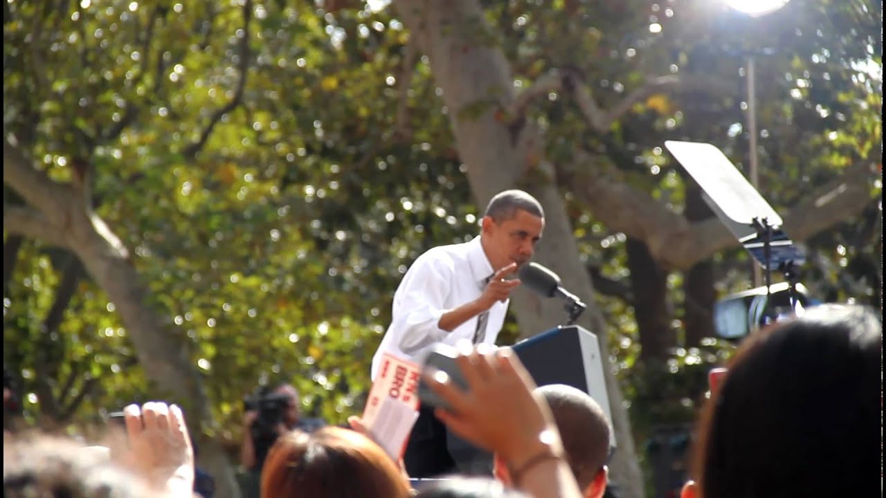 President Barack Obama at USC in Los Angeles, CA - Friday, October 22 ...