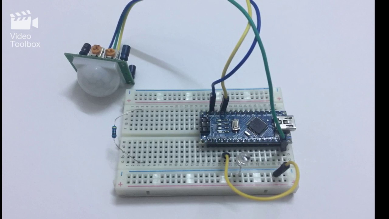 مشروع لحفظ الطاقة - اردوينو مع حساس الحركة arduino motion sensor ...