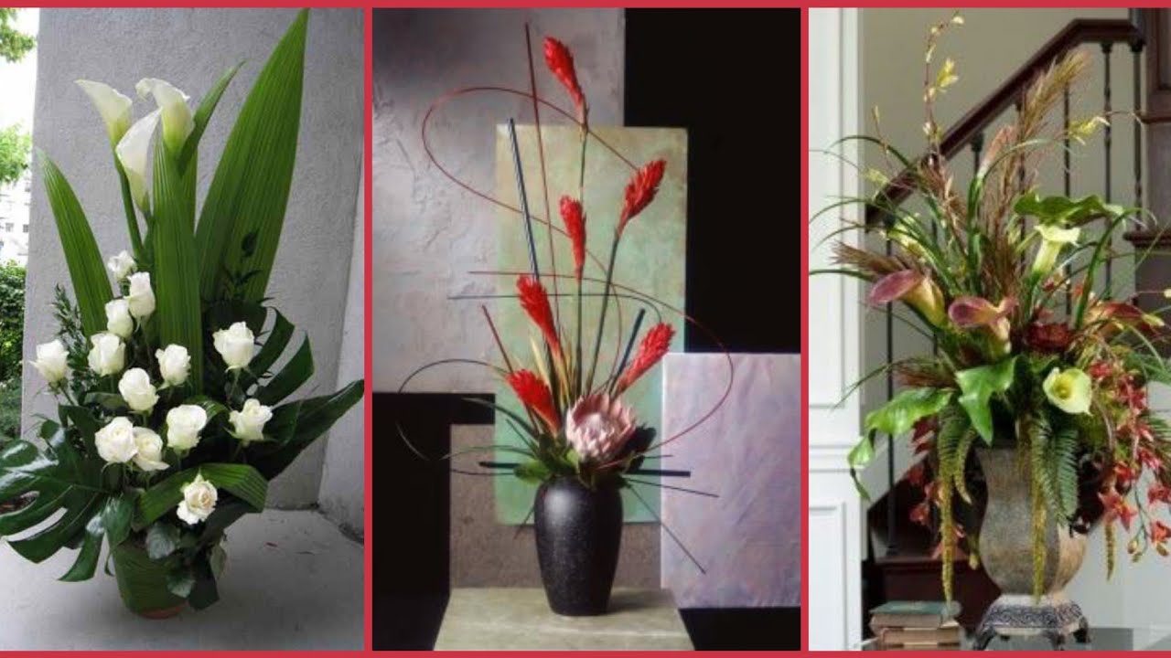 stylish and modern flowers arrangements ideas - YouTube