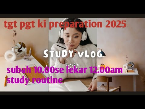 tgt pgt ki preparation🎯 house wife study routine📚subah 10 baje se lekar ...