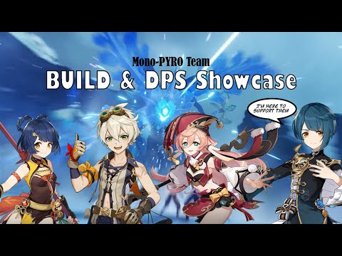 Mono-PYRO Team Build | DPS Showcase | Genshin Imapact | Yanfei ...