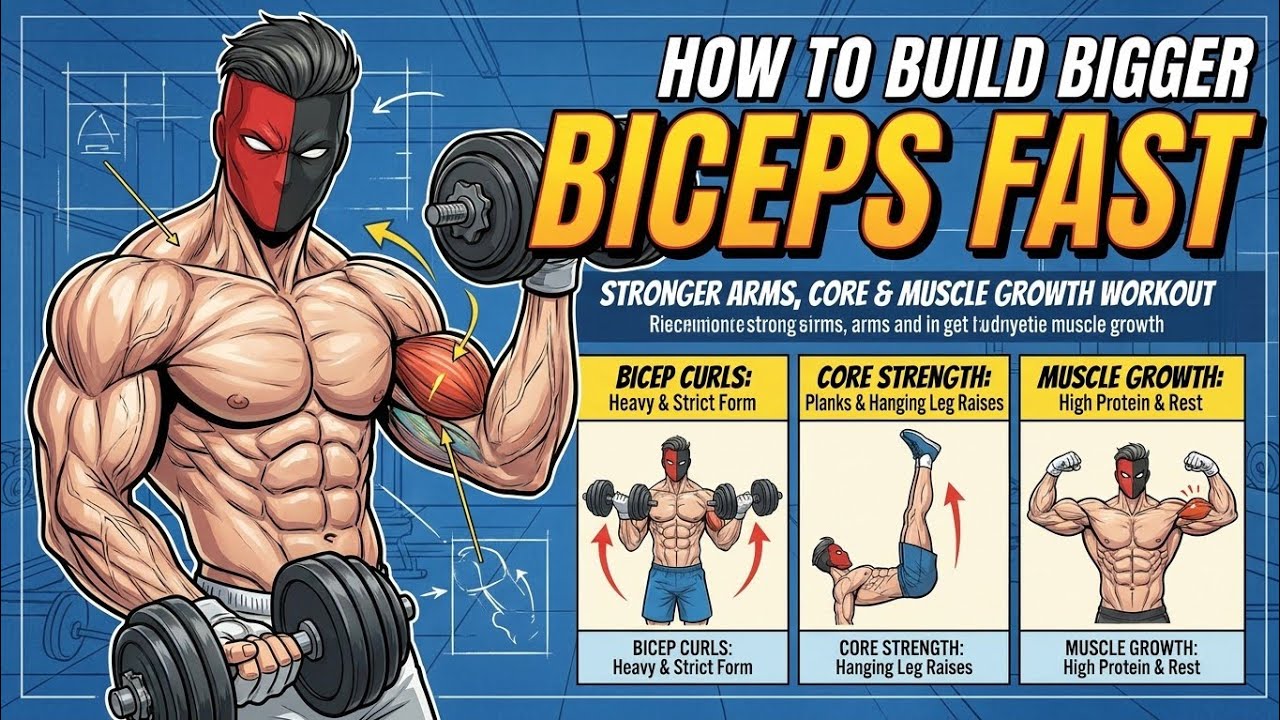 How to Build Bigger Biceps Fast | Stronger Arms, Core & Muscle Growth ...