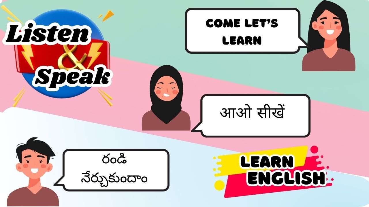 English Conversation Practice: Let's Learn Three Languages at once ...