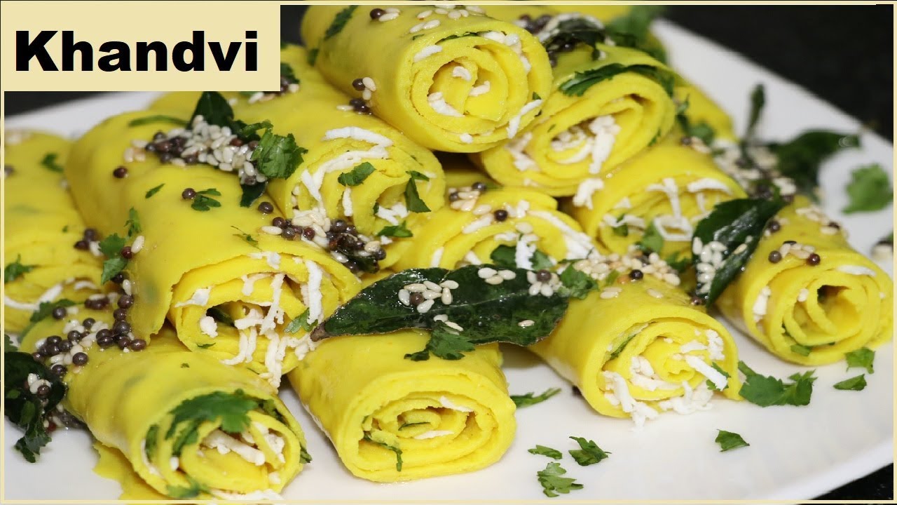 Khandvi Recipe | How to make Khandvi | Gujarati Snack Recipe - YouTube