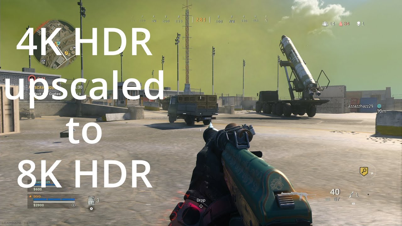 4K Upscaled to 8K HDR Gameplay Call of Duty Warzone on Xbox Series X ...