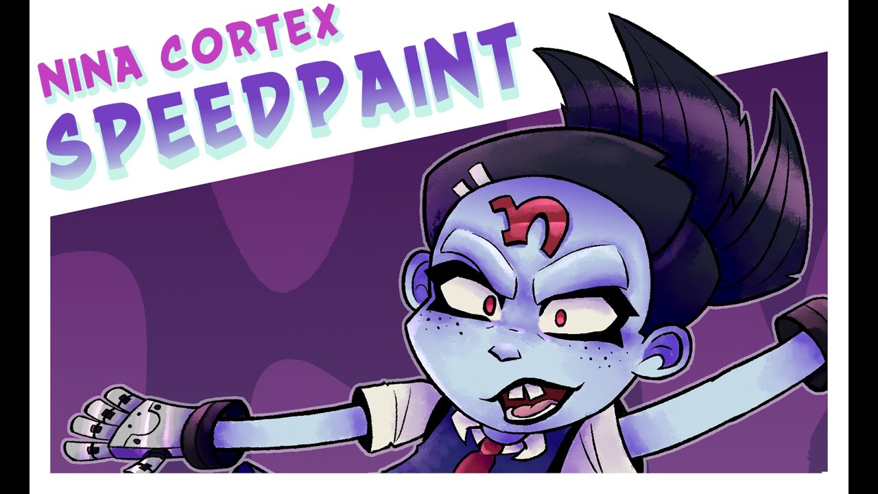 Speedpaint || Nina Cortex Art-raffle gift || Ana González - YouTube