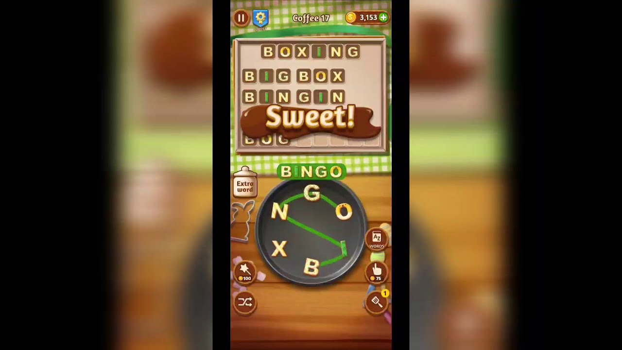 Word Cookies Coffee Level 17 Solved - YouTube
