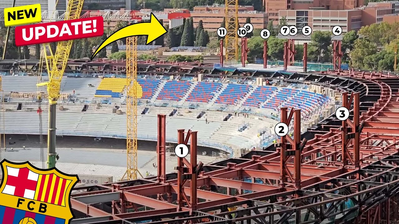 NEW Camp Nou Construction Update (17 October 2024) - YouTube