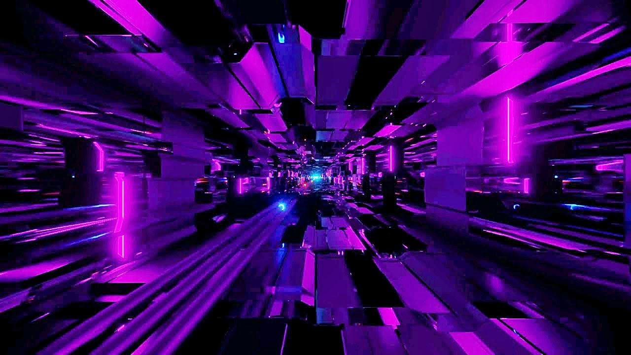 Intergalactic Tunnel Flying 3D Neon Dj Concert Visual Wallpaper ...