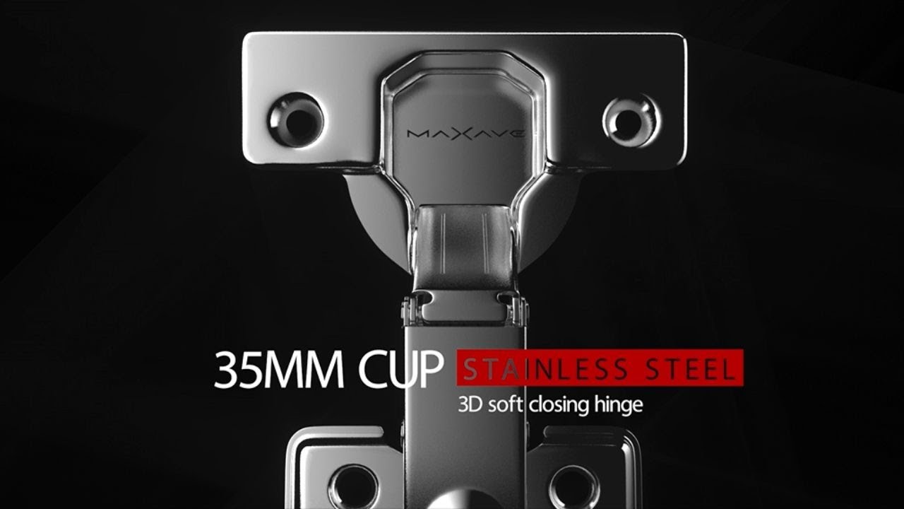 35mm One-Way Clip-On Soft-Close Hinge - YouTube