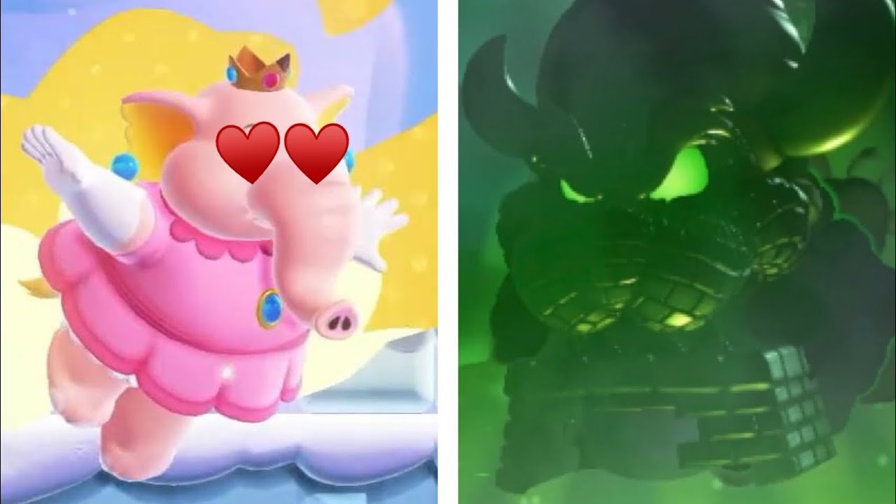 Super Mario Bros. Wonder - Peach And Bowser Special Love Interaction - YouTube