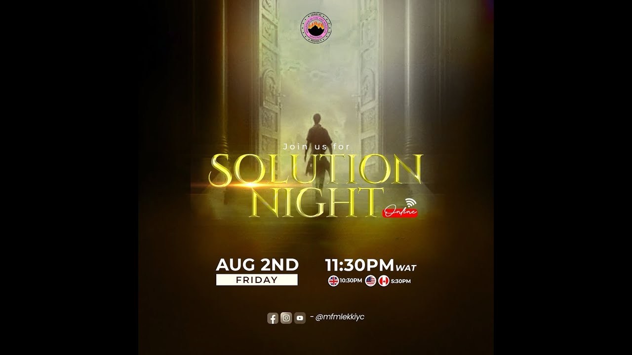 Solution Night | Live Virtual Gathering | 2nd, August 2024 - YouTube