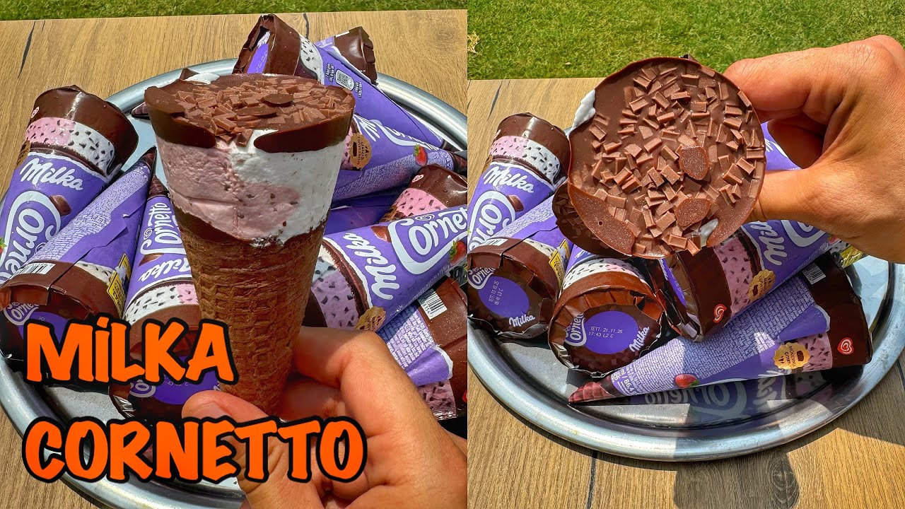EVDE CORNETTO DİSK MİLKA TARİFİ!!! - YouTube