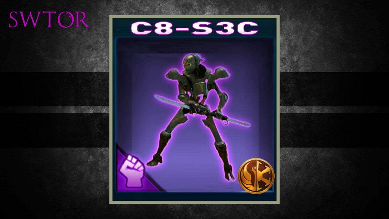 SWTOR : C8-S3C Companion / Droid Operator Requisition / Discord Pack ...
