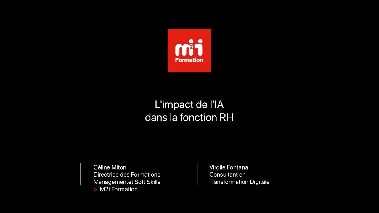 Formation M2i - L'impact de l'IA dans la fonction RH - YouTube
