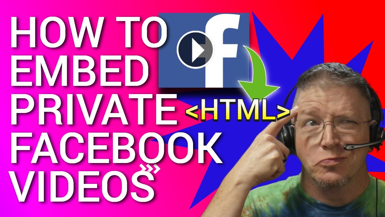How to HTML Embed Private Facebook Videos #affiliatemarketing #html ...