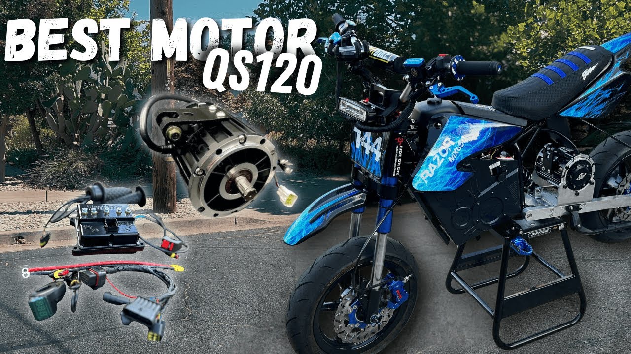 QS120 Best Motor For Razor MX650 E-Bike - YouTube