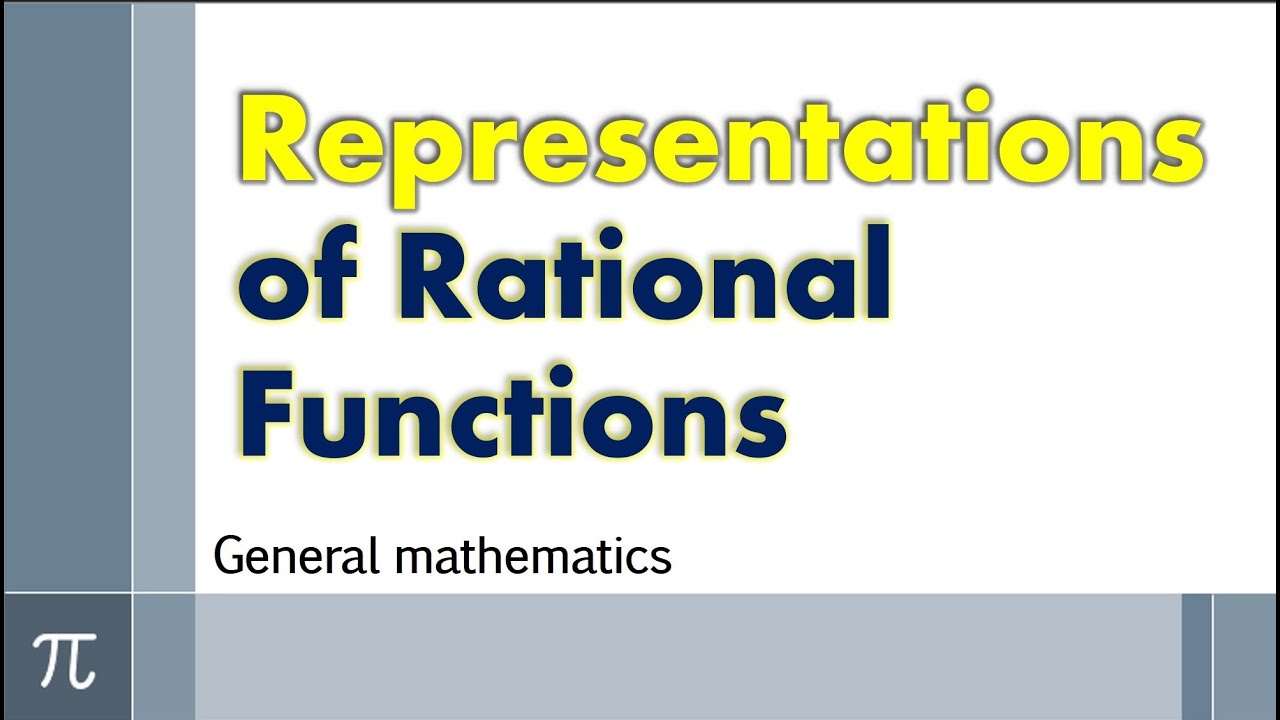 Representations Of Rational Functions Tagalogenglish Youtube