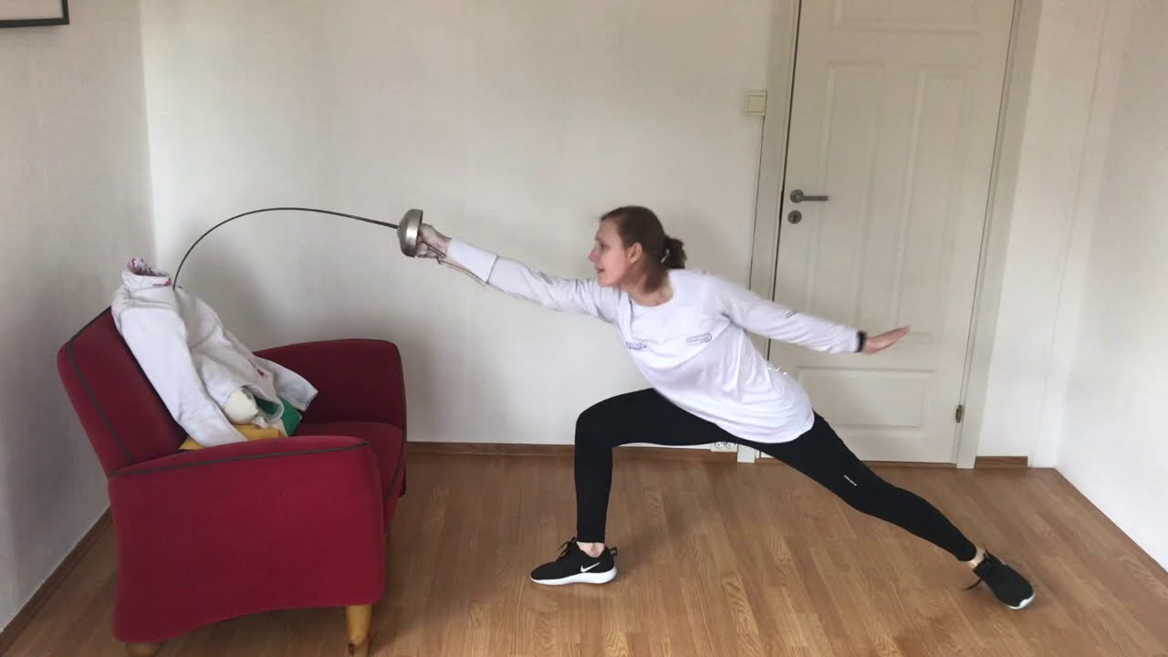Fencing footwork/bladework at home part 2 BYF/BYGDØ FEKTEKLUBB - YouTube