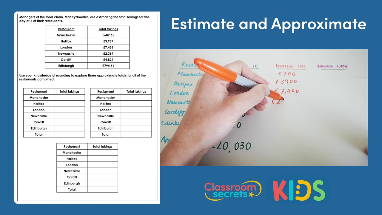Year 5 Estimate and Approximate Answer Video - YouTube