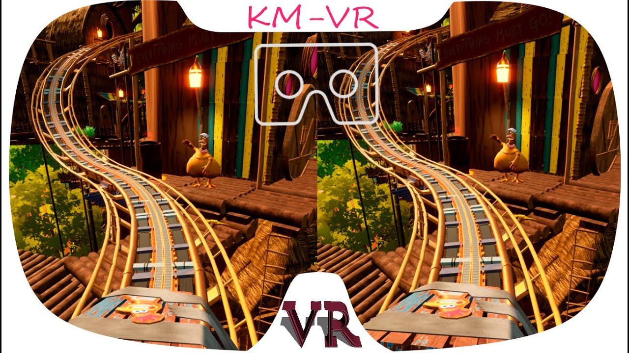 Chicken Run VR VIDEO Roller Coaster Remake - YouTube