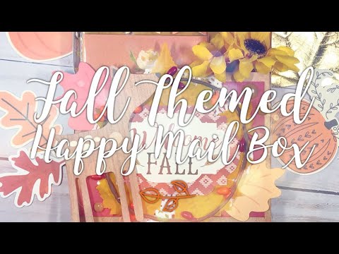 Fall themed happy mail Box | Process video 🍂 - YouTube