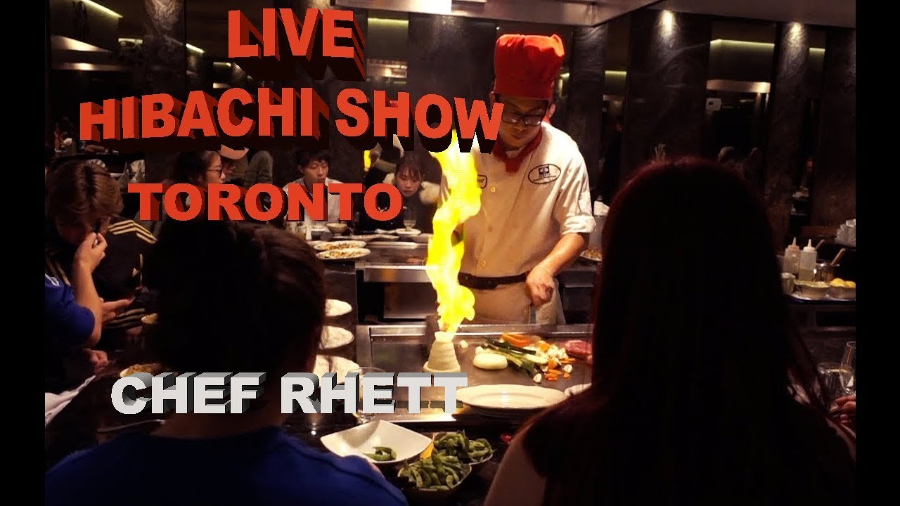 LIVE TEPPANYAKI HIBACHI SHOW BY CHEF RHETT - YouTube