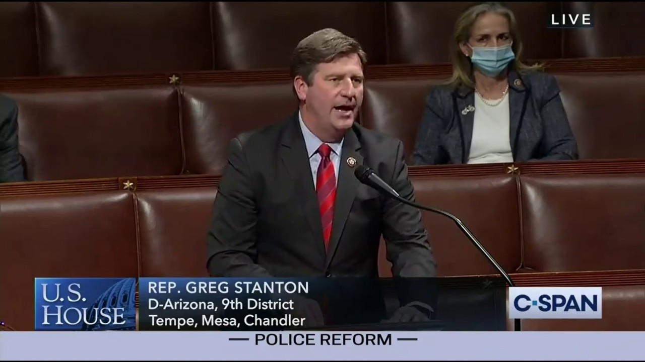 Rep. Stanton delivers remarks during George Floyd Justice In Policing ...