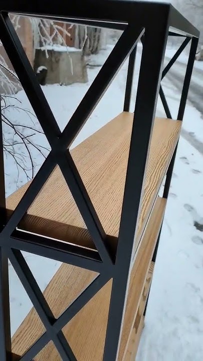 Четырёхуровневая полка со скрытым монтажом #мебель #custom #loft # ...