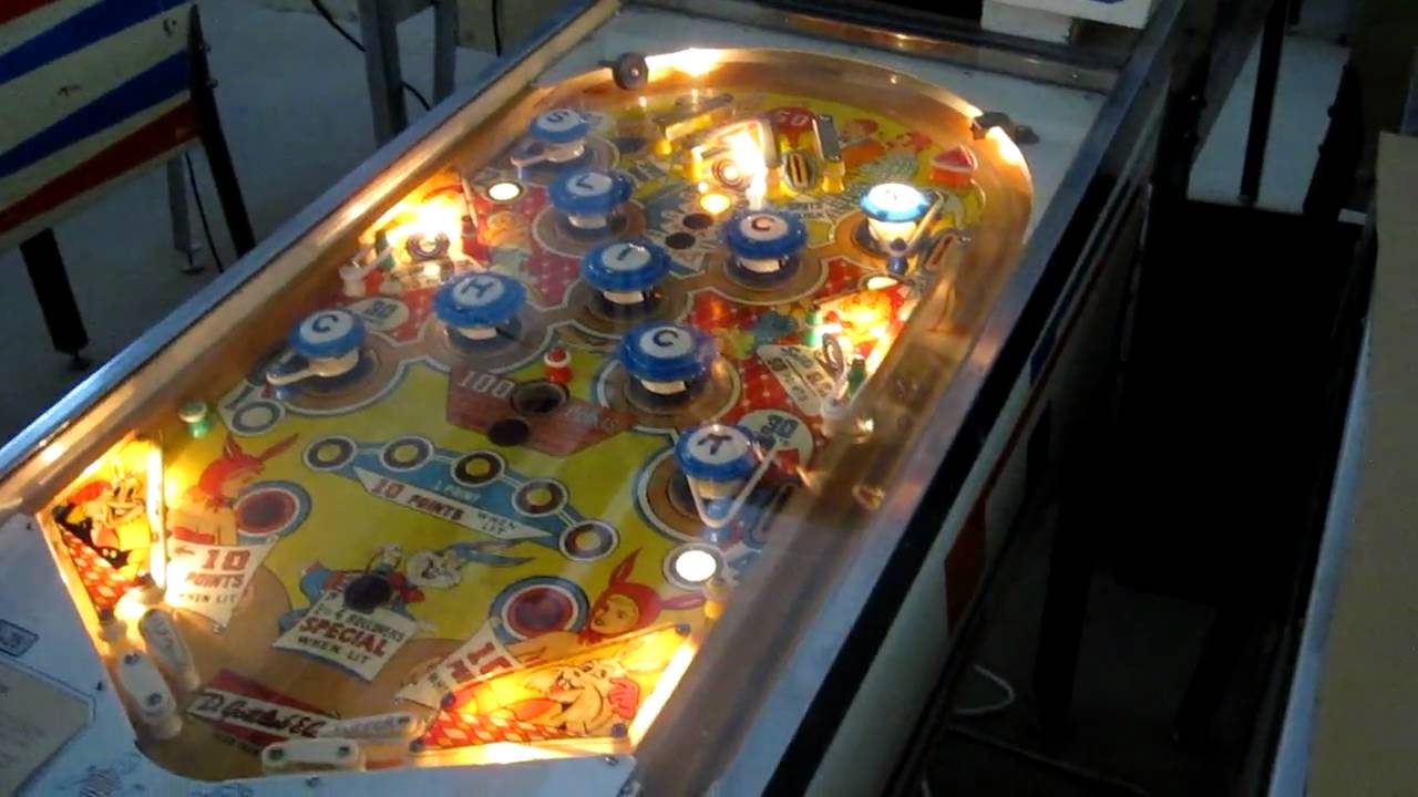 Gottlieb Slick Chick pinball machine - YouTube