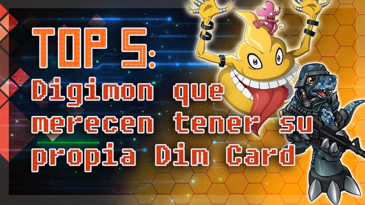 TOP 5 Digimon que Merecen tener su BE Memory Dim Card en el nuevo Vital ...