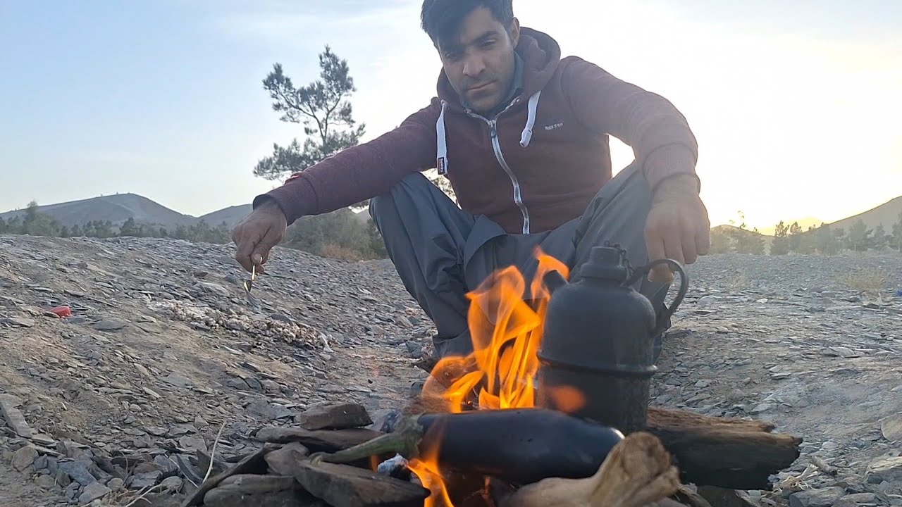 The Ultimate Campfire Feast: Smoky Grilled Eggplant & Fire-Infused Tea ...