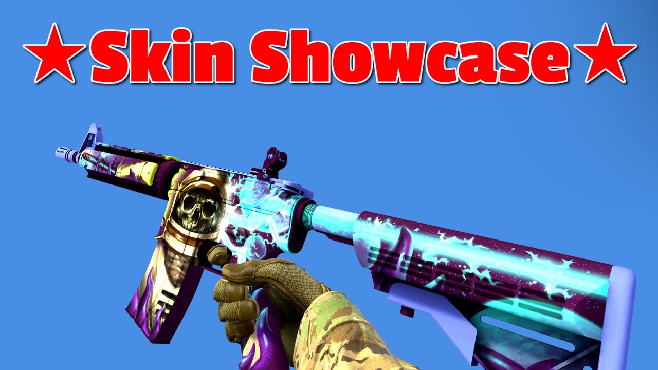 CS:GO - M4A4 Desolate Space ★ Factory New Skin Showcase (4K) - YouTube