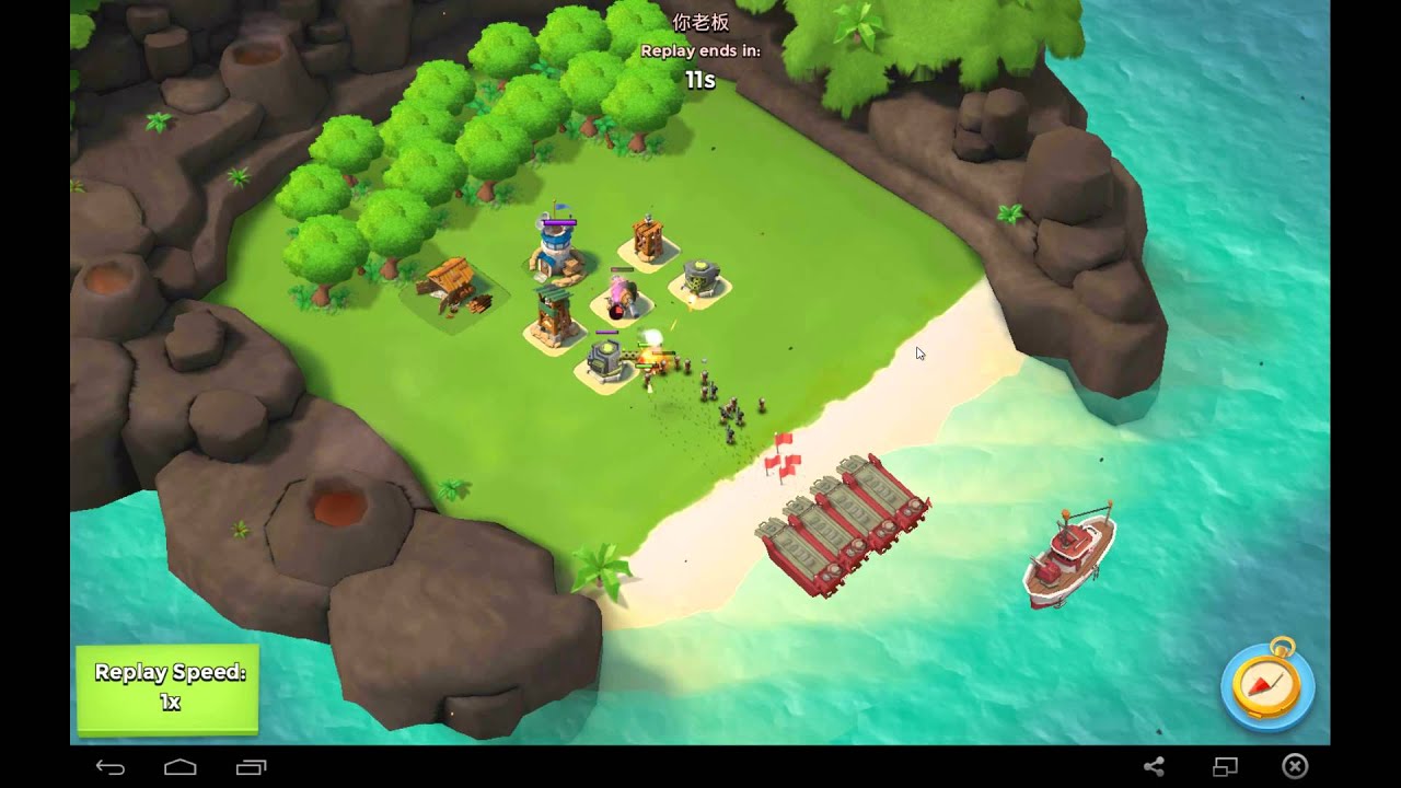 Boom Beach lvl 15 resource base - YouTube