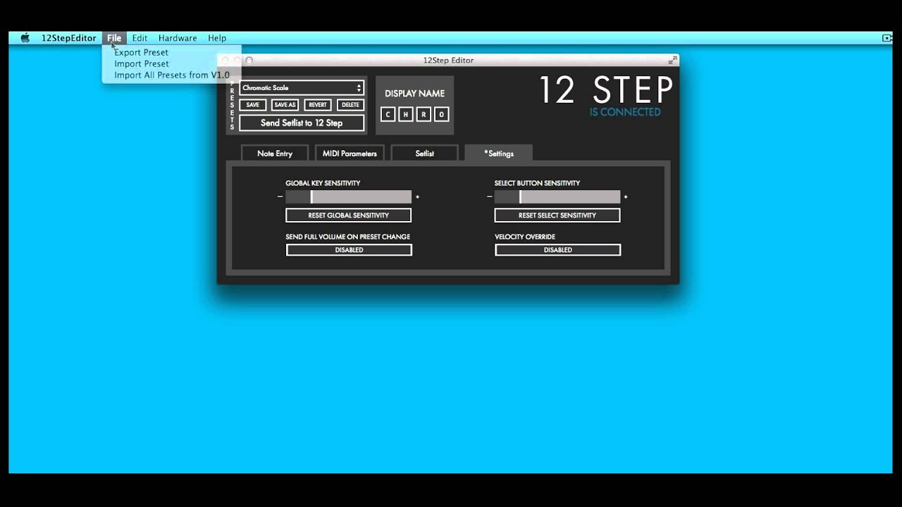 12 Step Software Editor Version 2.0 Tutorial : Menu Bar - YouTube
