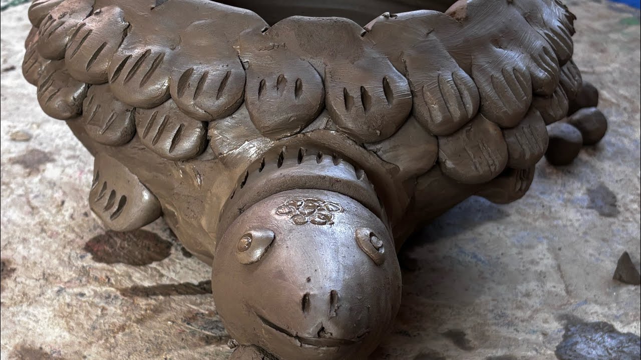 How to make clay tortoise bowl - YouTube