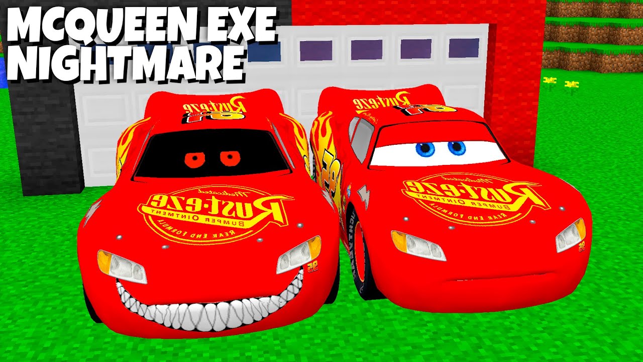 SCARY NIGHTMARE API MCQUEEN exe vs FRIENDLY LIGHTNING MCQUEEN inside ...