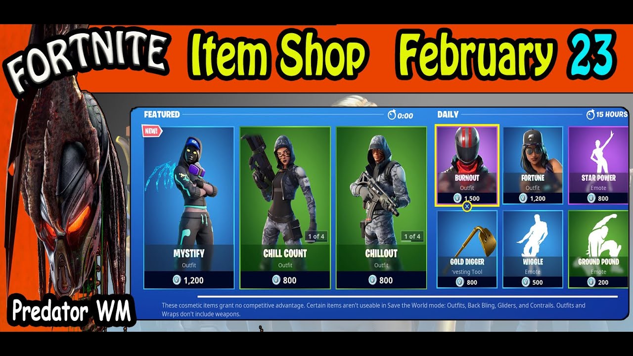 Fortnite Tracker Nov 23 Item Shop Youtube