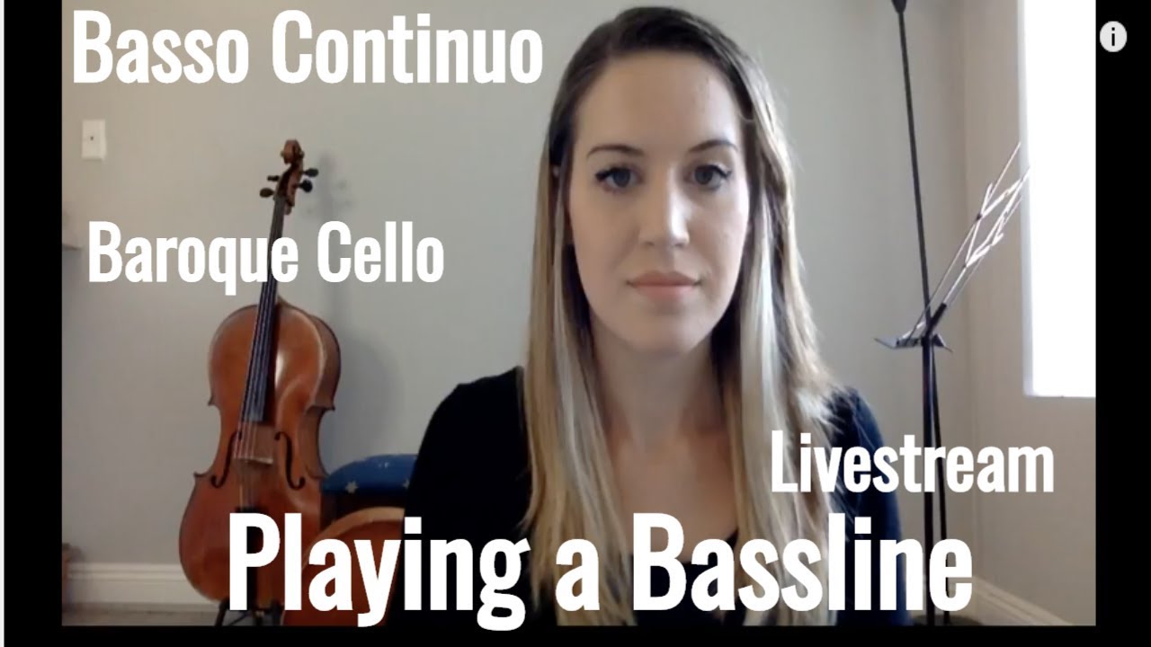 Playing a Bassline - Basso Continuo on Baroque Cello (Vivaldi Cello ...
